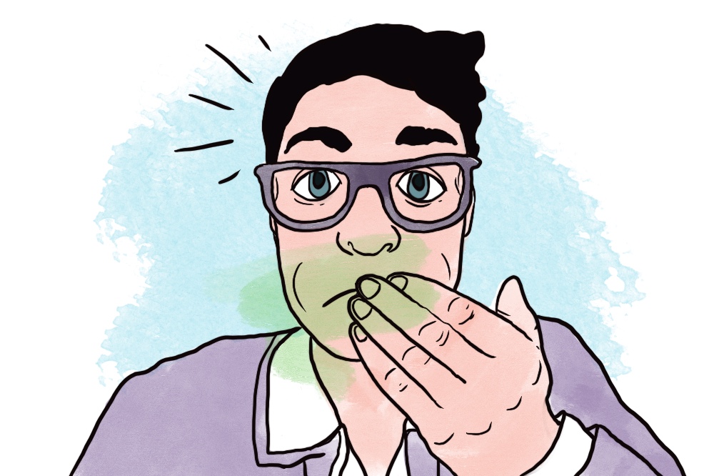 throw up face drawing